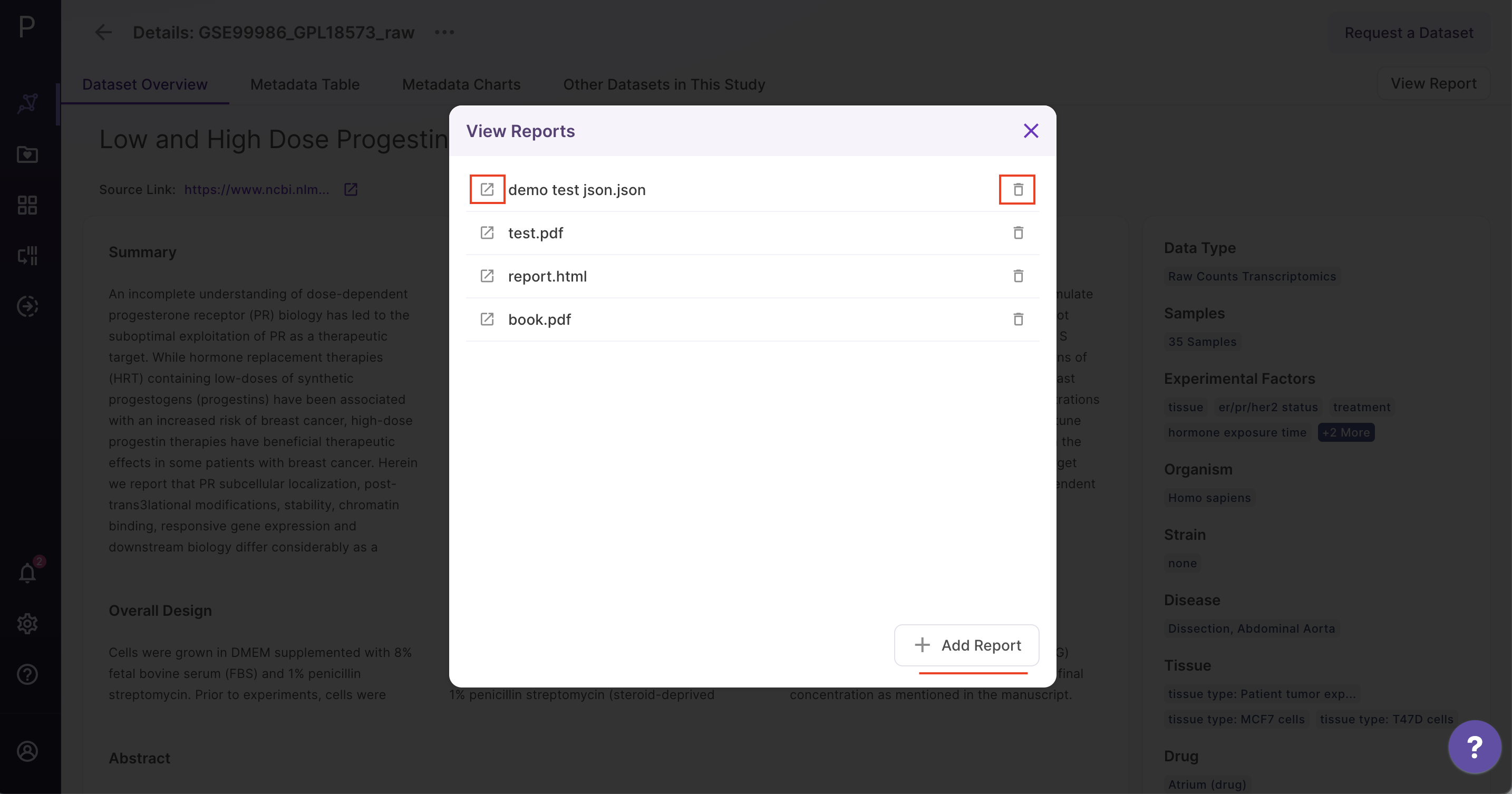 OmixAtlas Dashboard - Polly Documentation