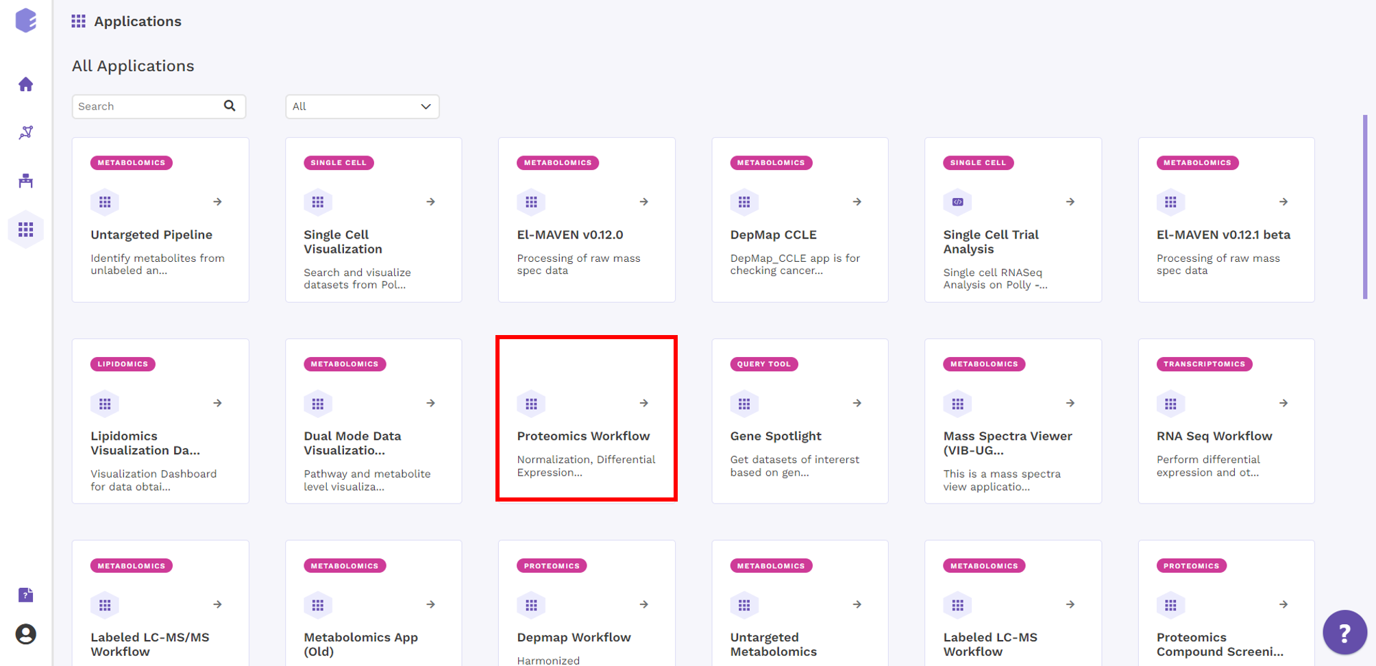 Proteomics Workflow - Polly Documentation